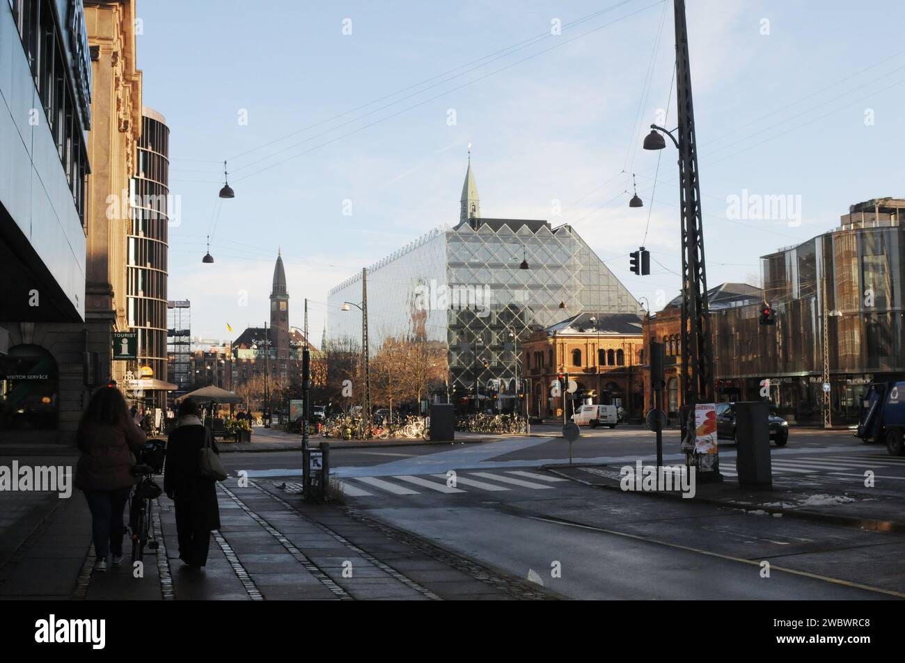 Copenhagen, Denmark /12 January 2024/.Famous vesterrbrogade location of ...