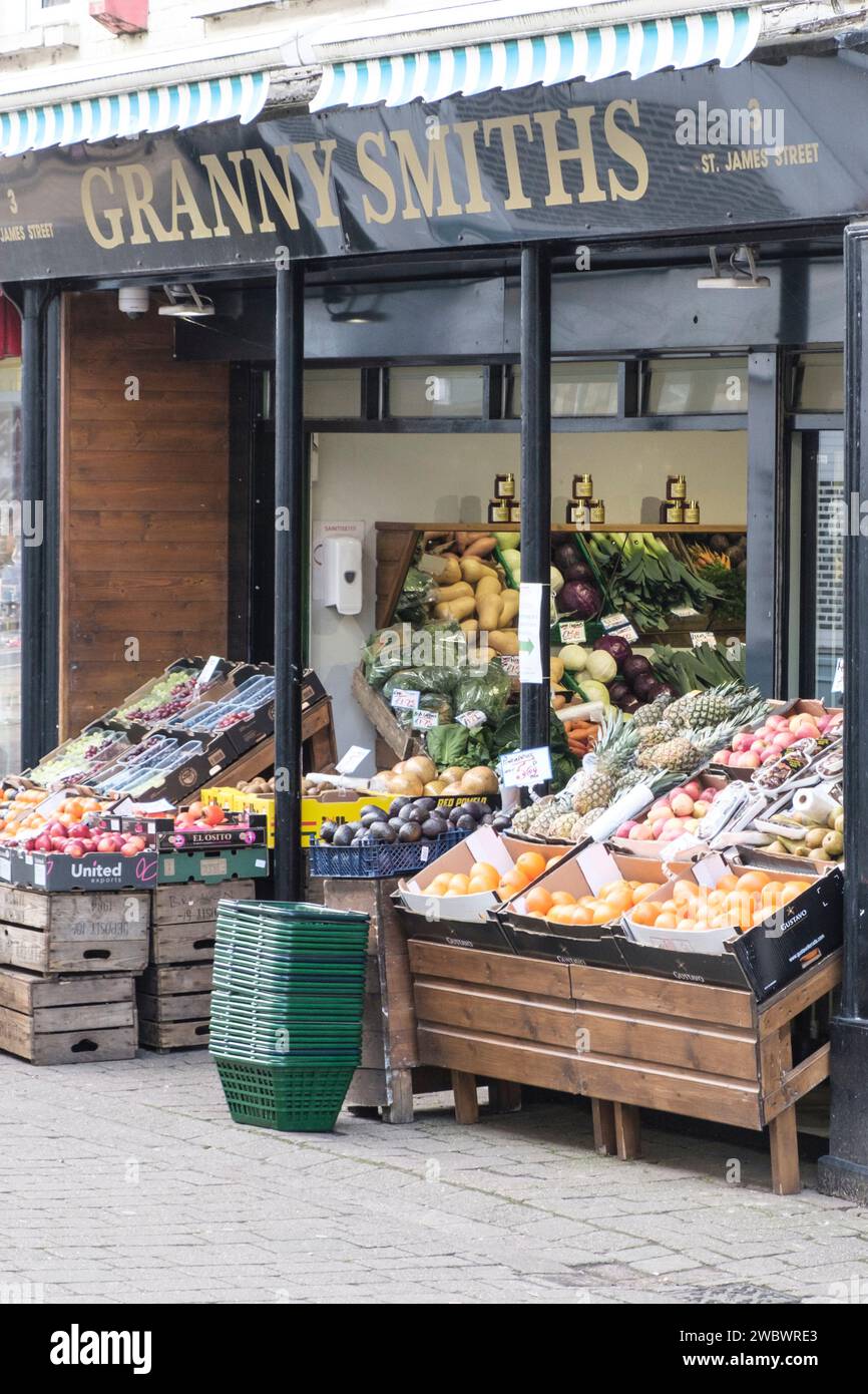 Around Taunton county town of somerset UK. Grannie Smiths Green grocers ...
