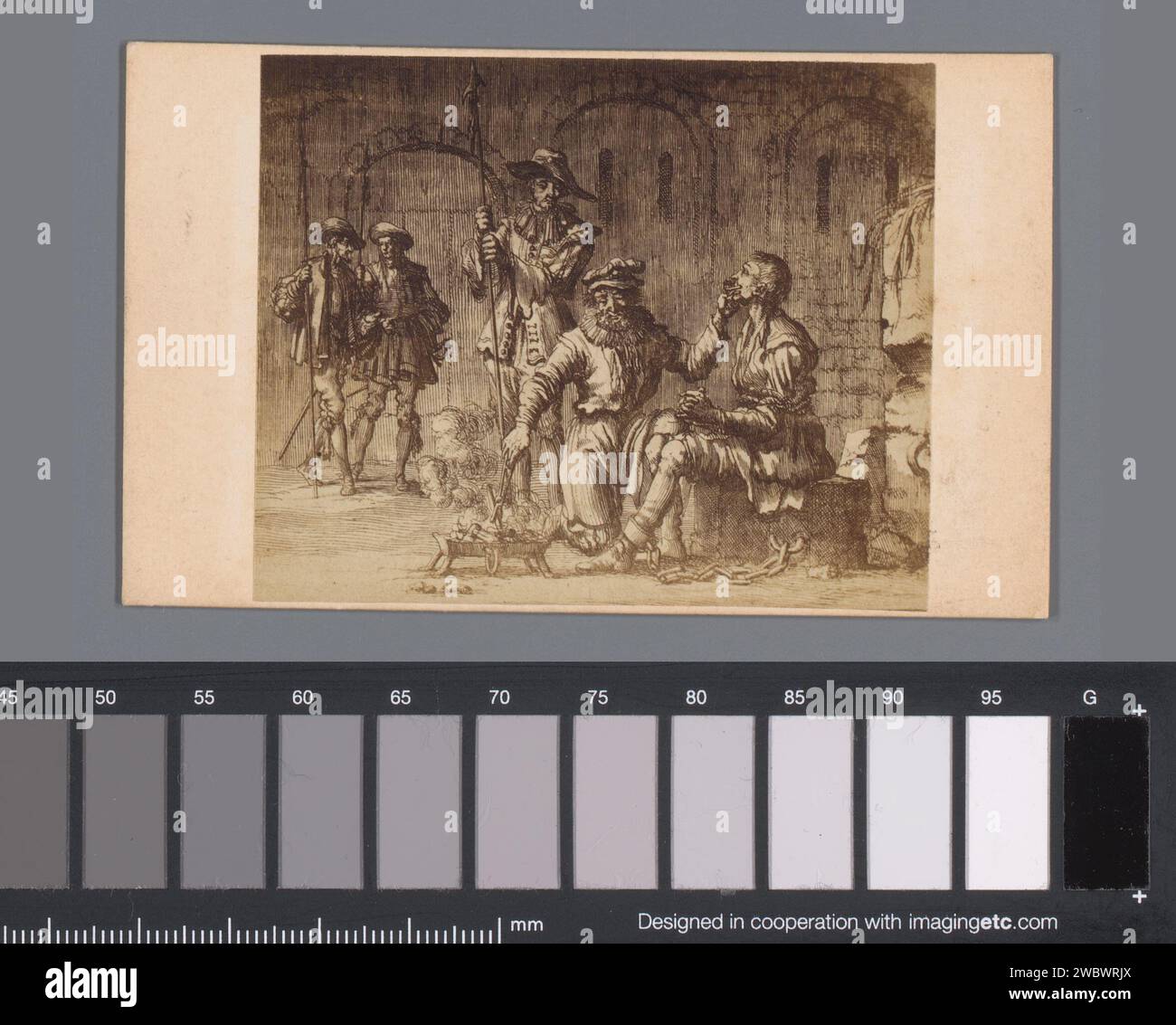 Photo production of a print by Hans Bret, whose tongue is pierced, by ...