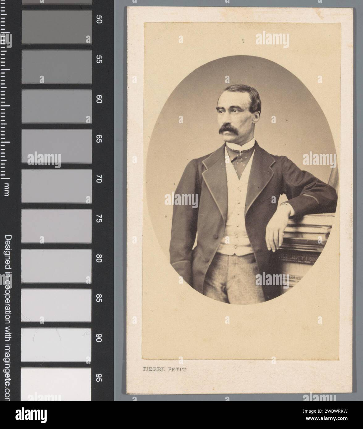 Portrait of an unknown man with mustache, Pierre Petit, 1860 - 1875 ...