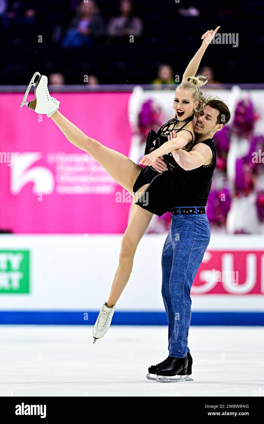 Juulia TURKKILA & Matthias VERSLUIS (FIN), during Ice Dance Rhythm ...