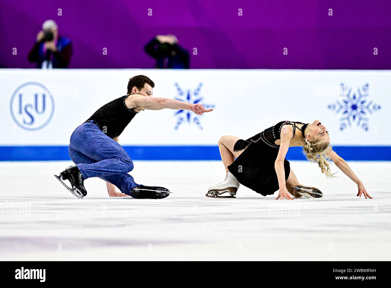 Juulia TURKKILA & Matthias VERSLUIS (FIN), during Ice Dance Rhythm ...