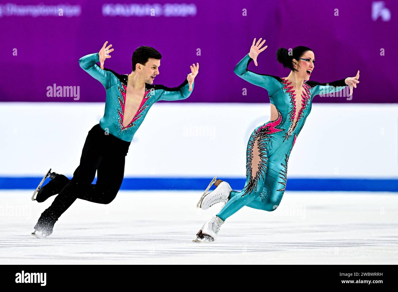 Charlene GUIGNARD & Marco FABBRI (ITA), during Ice Dance Rhythm Dance ...