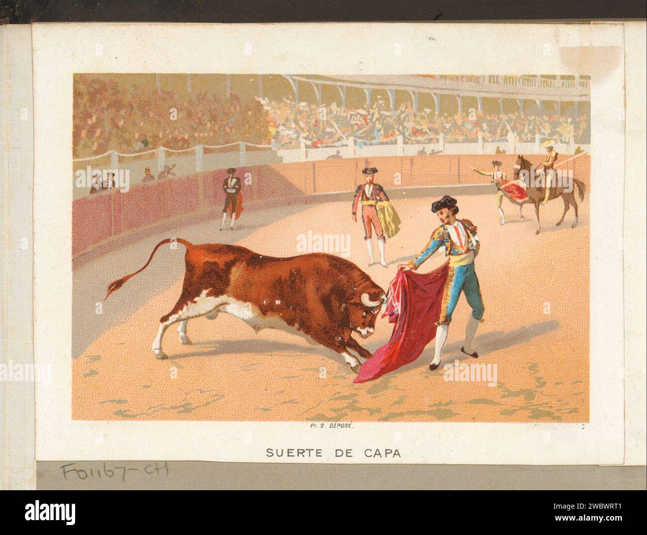 Luck of Capa, Anonymous, 1880 - 1910 print This photo is part of an album. paper Bullfight Stock ...