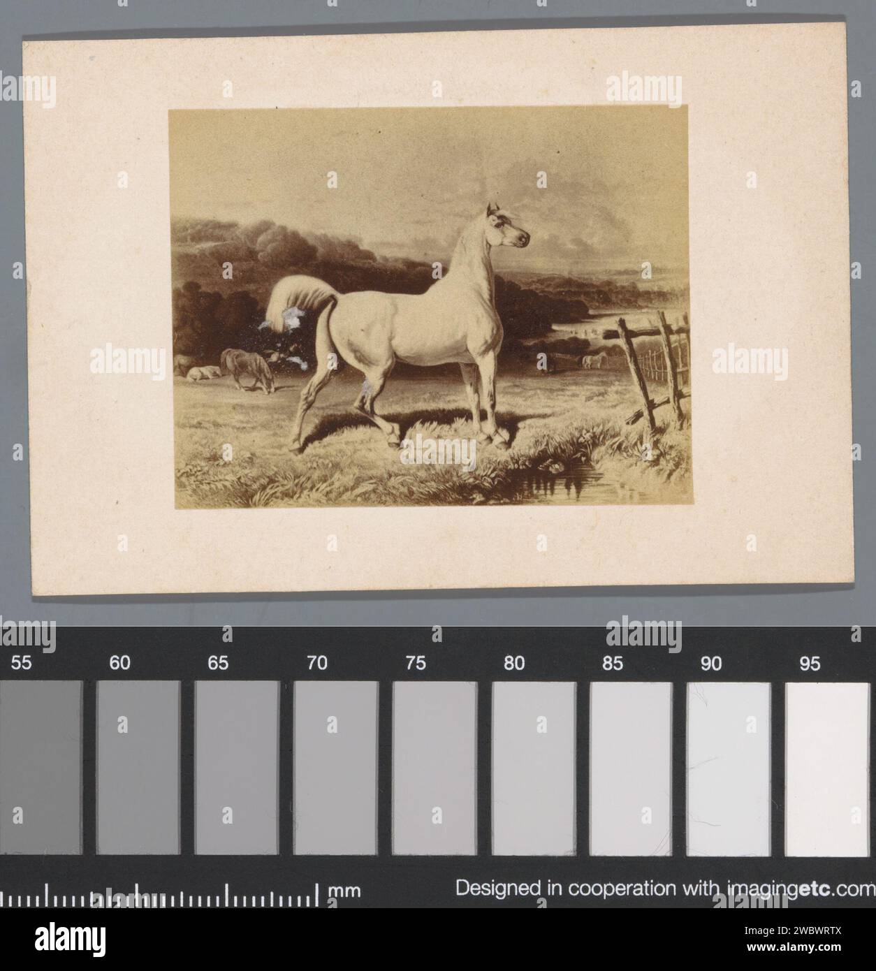 Photo production from a painting to the poem The horse by J.J.L. Ten ...