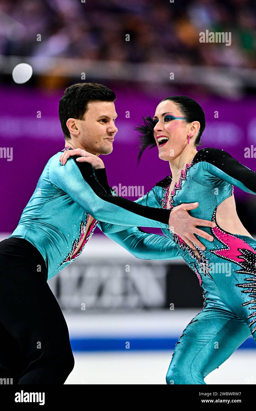 Charlene GUIGNARD & Marco FABBRI (ITA), during Ice Dance Rhythm Dance ...