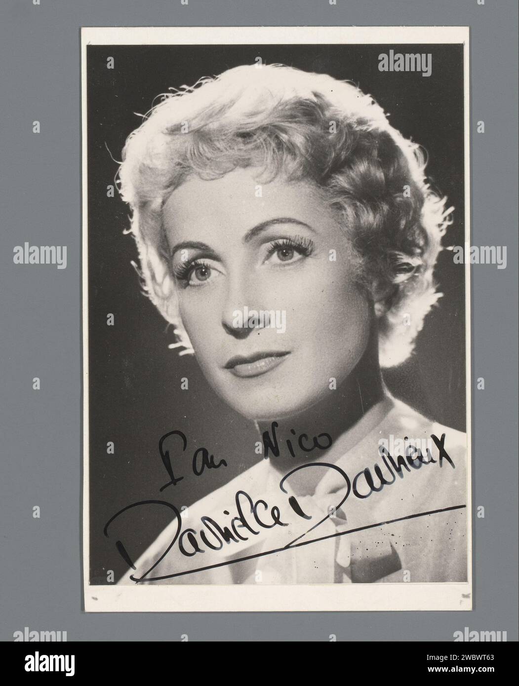 Foto Van Actress Danielle Darrieux, c. 1950 - C. 1960 photograph Signed ...