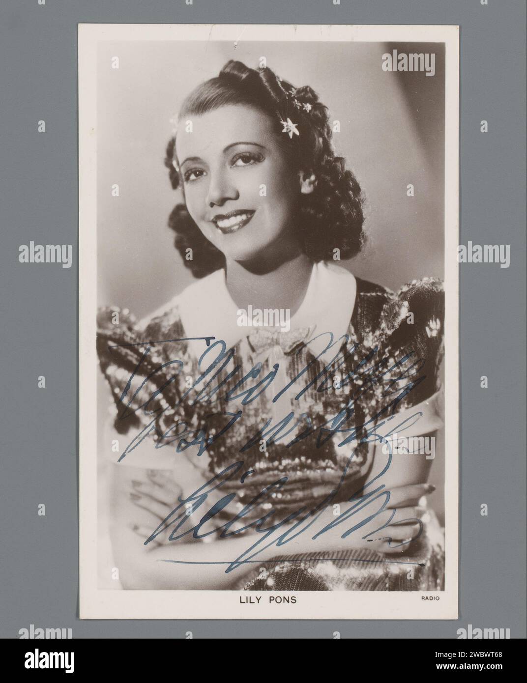 Portrait of the soprano Lily Pons, 1928 - c. 1940 photograph With ...