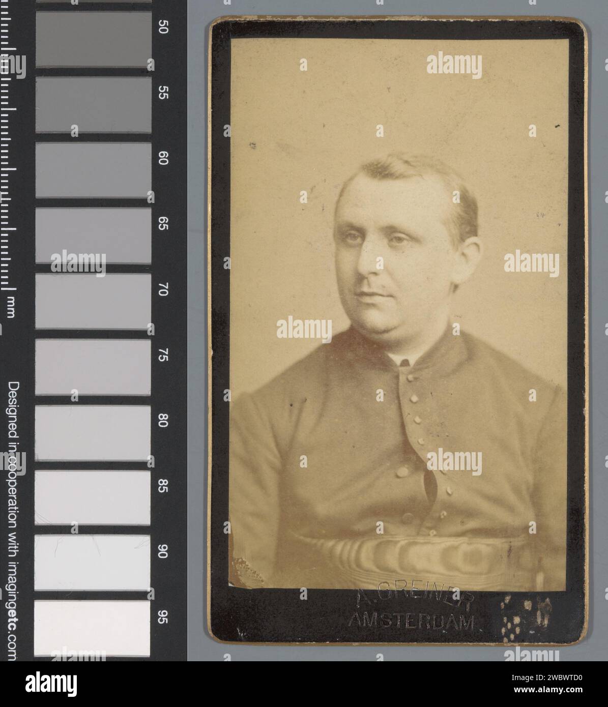 Portrait of an unknown man, Albert Greiner, 1861 - 1890 Photograph ...