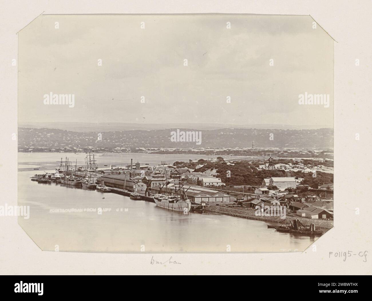 View of the port of Durban from Bluff, Jem, c. 1880 - c. 1910 ...