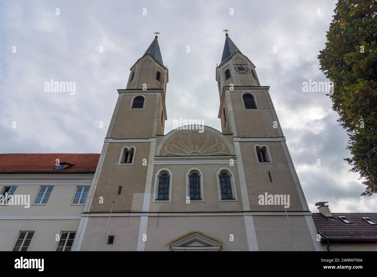 Catholic church and abbey gars am inn hi-res stock photography and ...