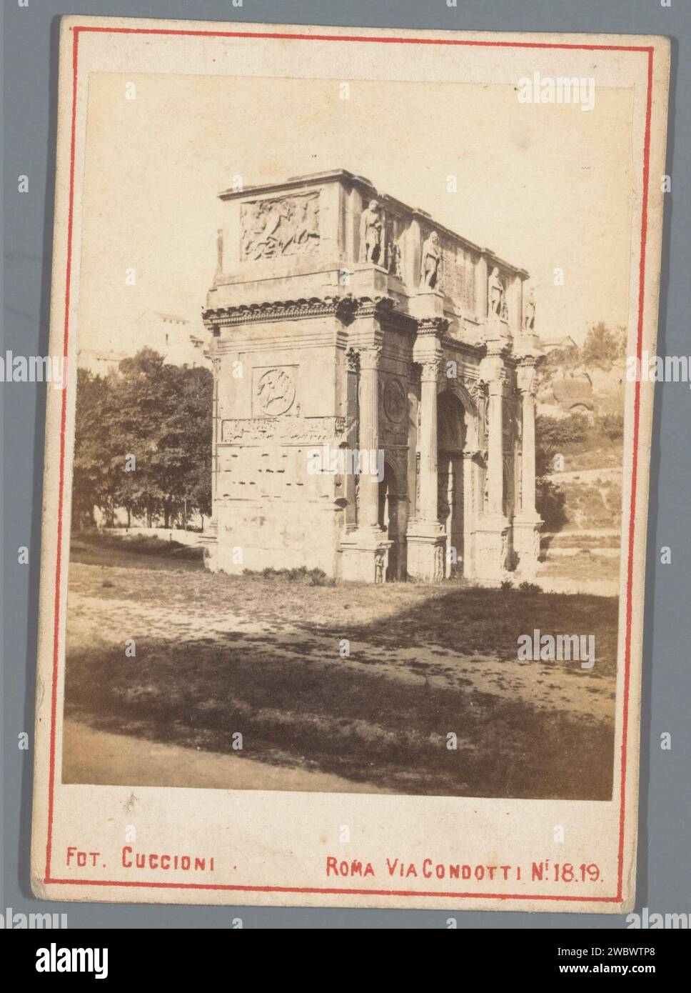 Boog van Constantijn, Rome, Tomasso Cuccioni, 1855 - 1885 Photograph ...