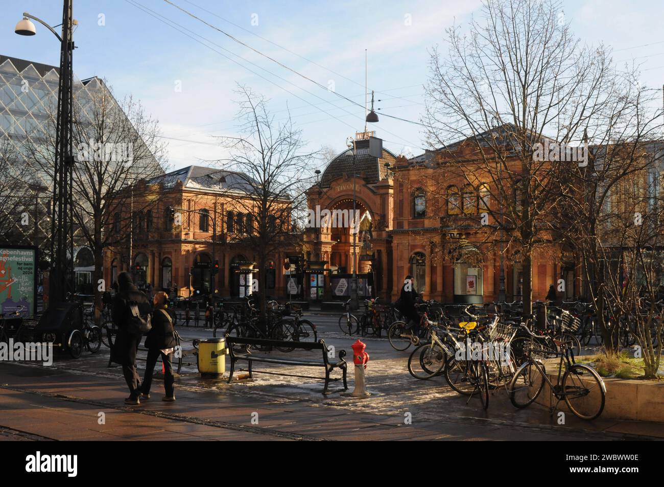 Copenhagen, Denmark /12 January 2024/.Famous vesterrbrogade location of ...