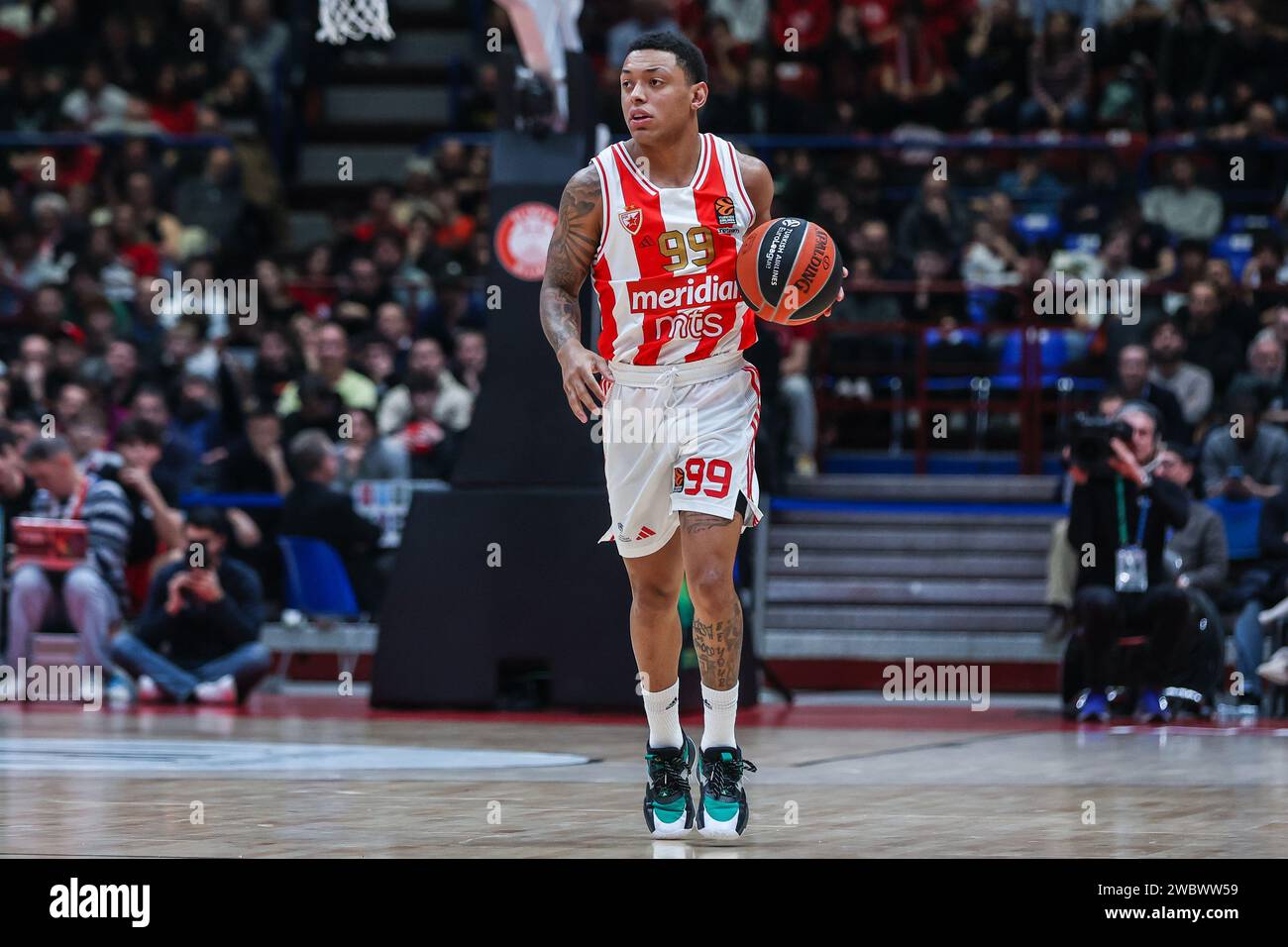 Yago Dos Santos #99 of Crvena Zvezda Meridianbet Belgrade seen in ...