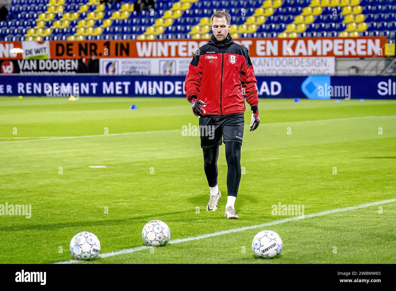 WAALWIJK, Netherlands. 12th Jan, 2024. SPO, Mandemakers Stadium, Dutch eredivisie, season 2023/ ...