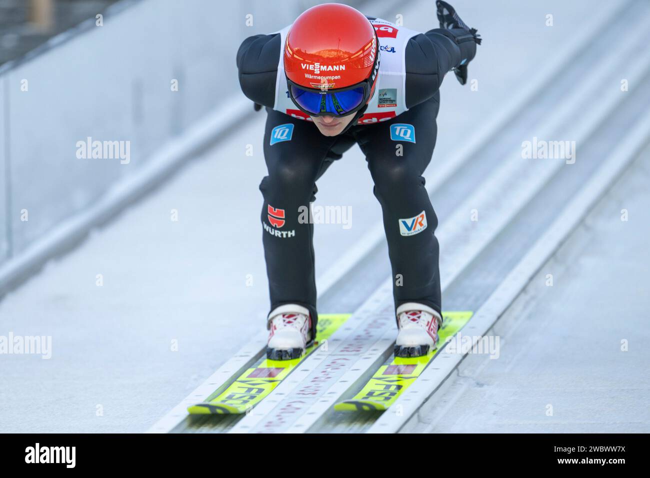 Schmid Julian of Germany competes during the Men?s Ski Jumping HS 106at ...