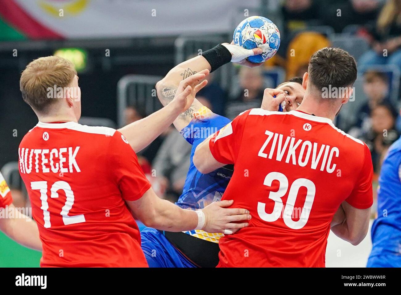 Mannheim, Germany. 12th Jan, 2024. Handball: European Championship ...