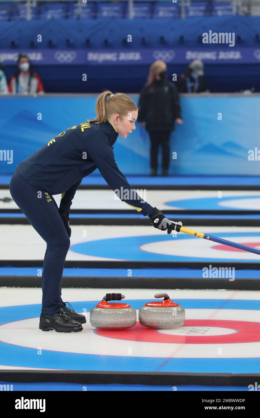 FEB 5, 2022 - Beijing, China: Almida de Val and Oskar Eriksson of Team ...