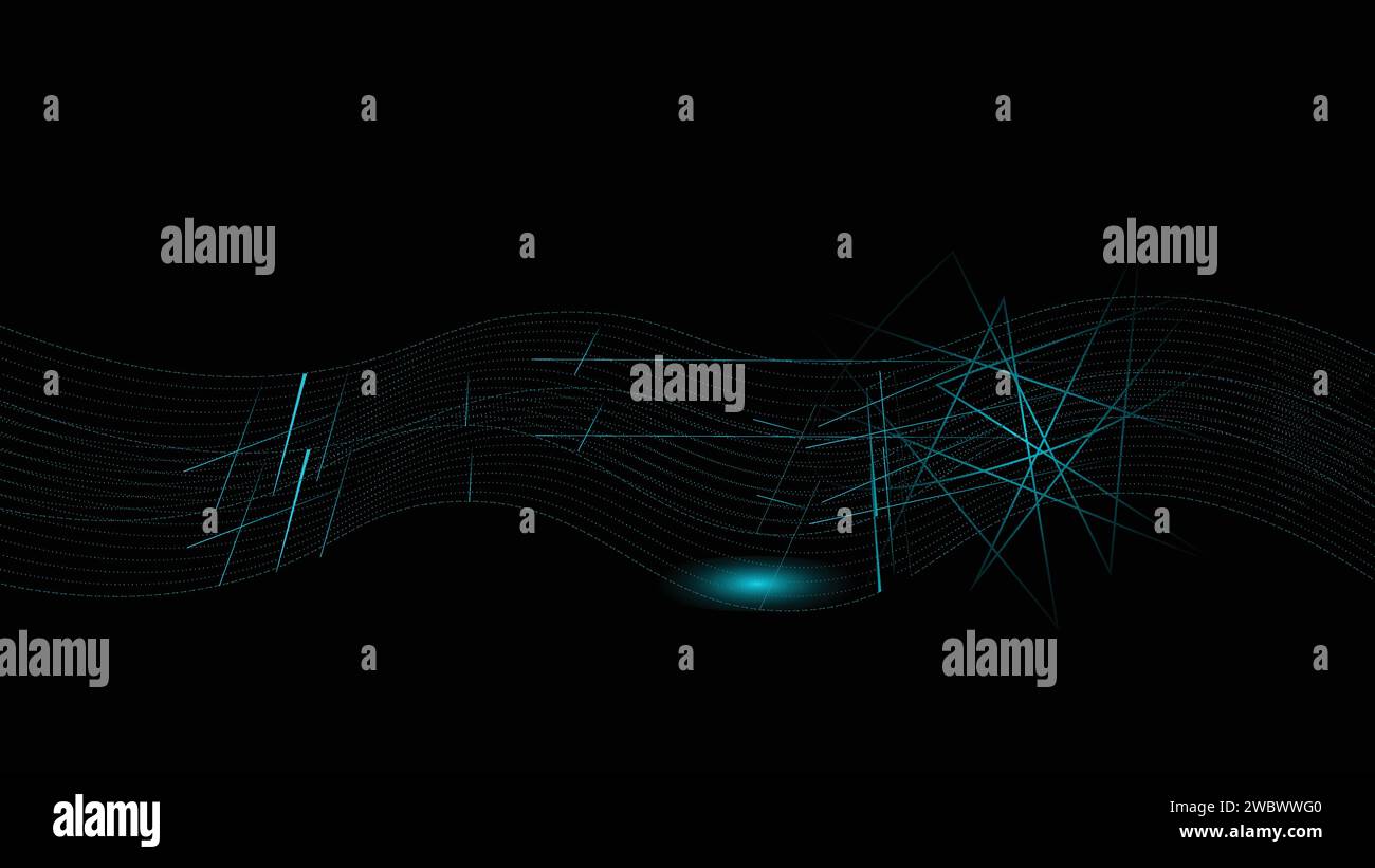 Abstract Big Data visualization digital network connection concept background. Artificial ...