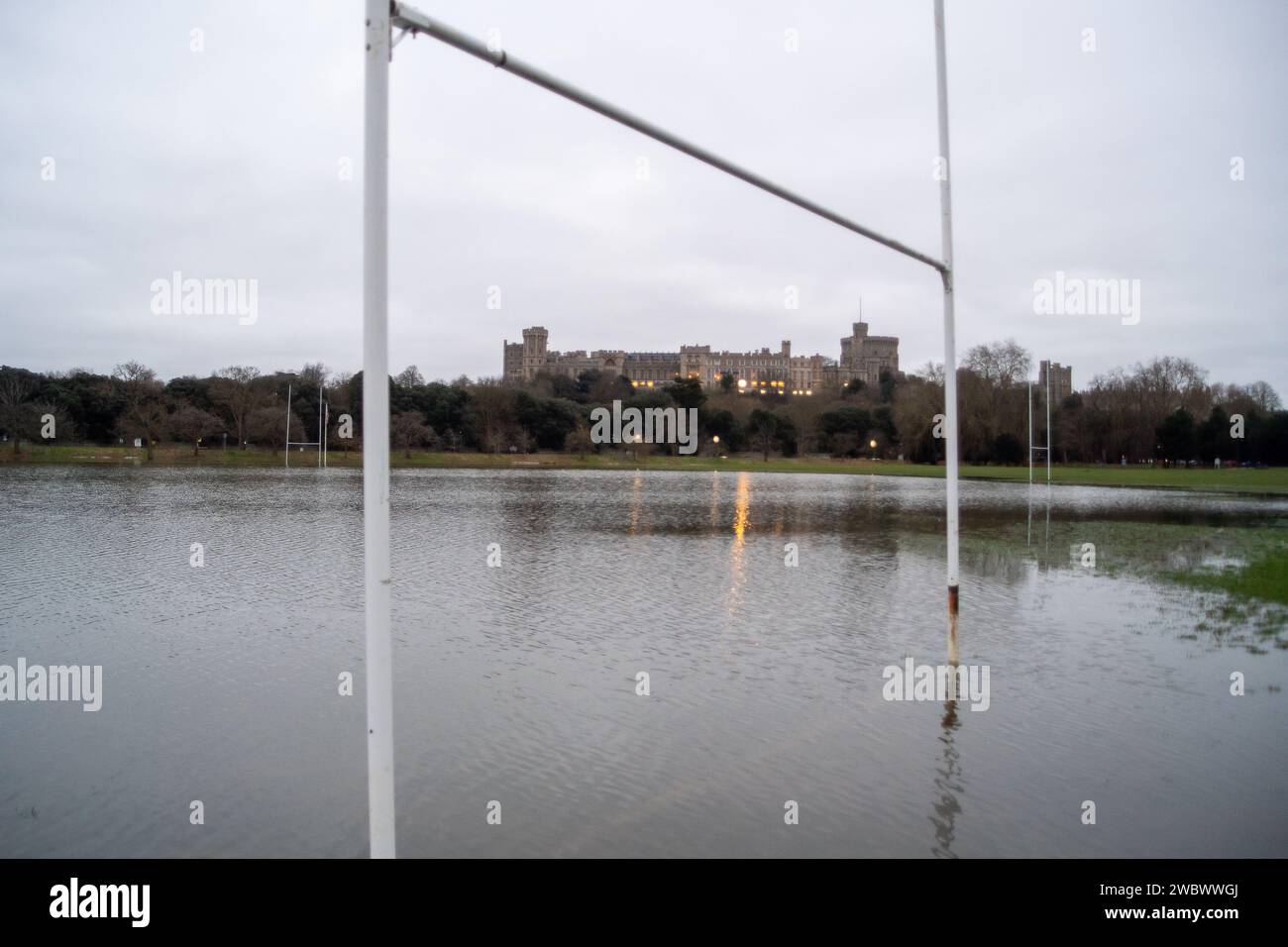 Rugby pitch flooding hi-res stock photography and images - Alamy