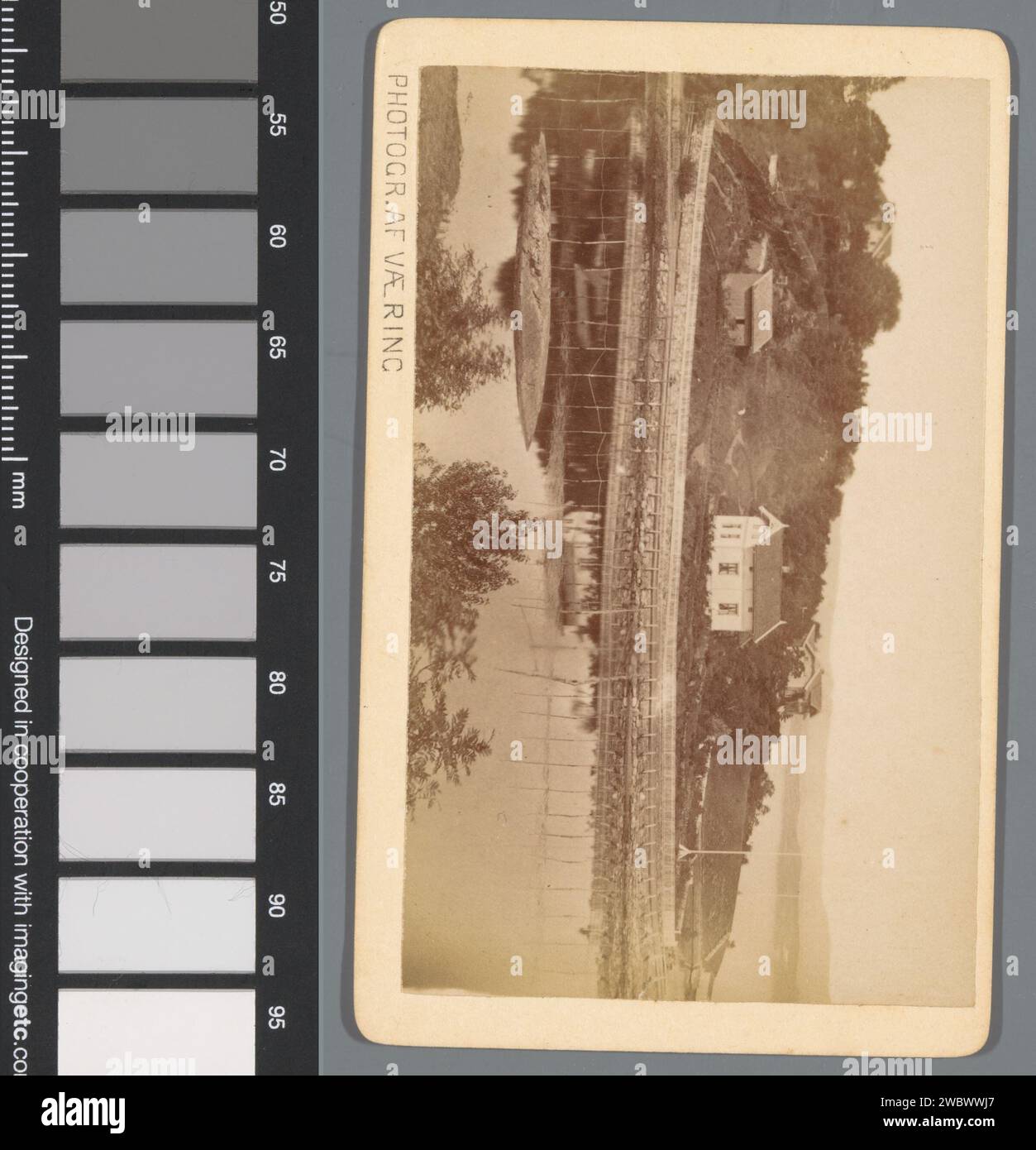 Houses on the coast on island of Ormøya, Olaf Martin Peder Væring, 1879 ...