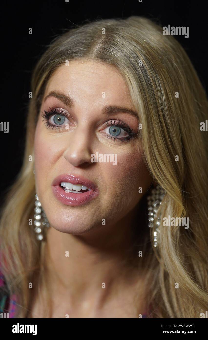 Amy Huberman attends the premiere of LOL: Last One Laughing Ireland, at ...