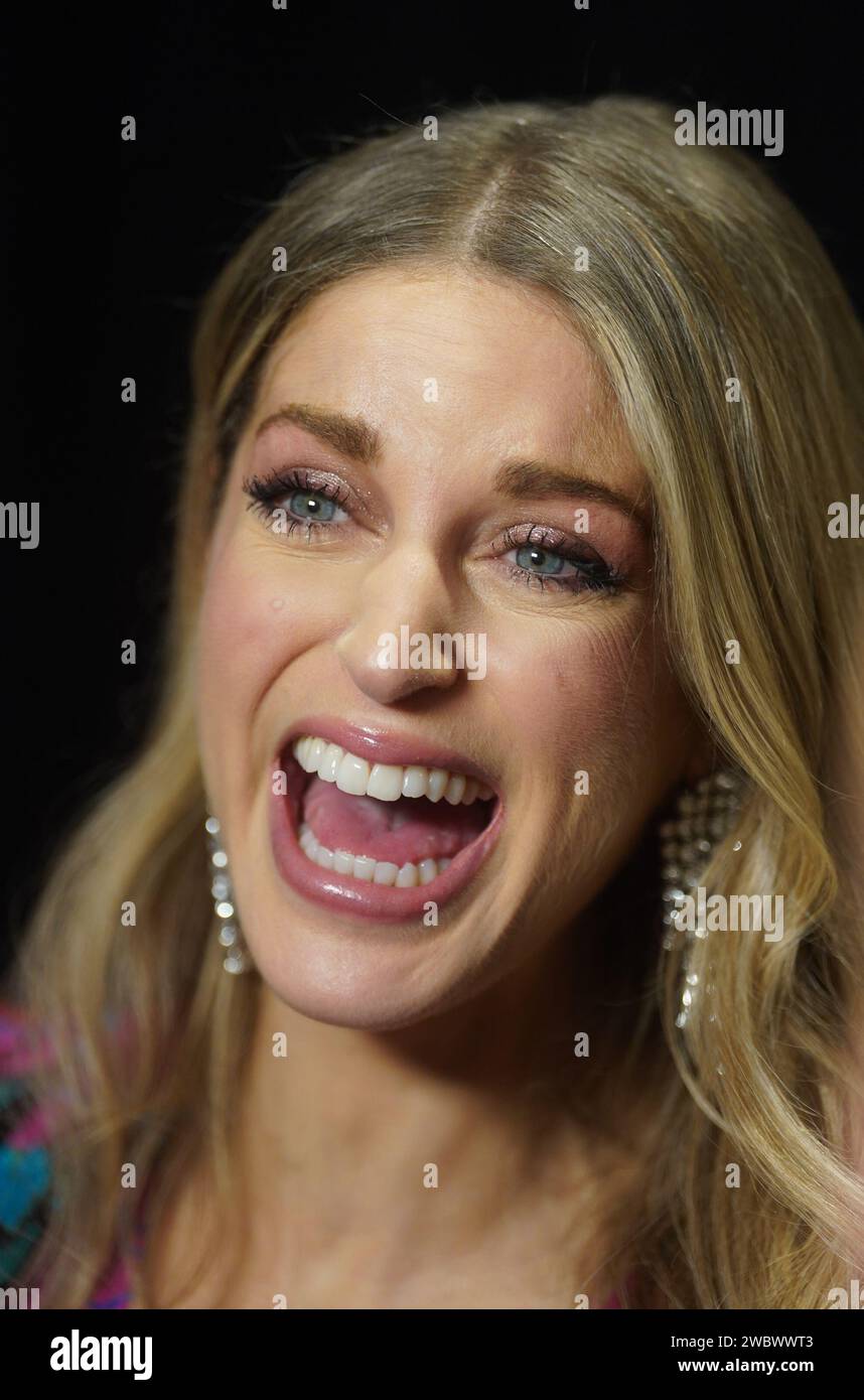 Amy Huberman attends the premiere of LOL: Last One Laughing Ireland, at ...