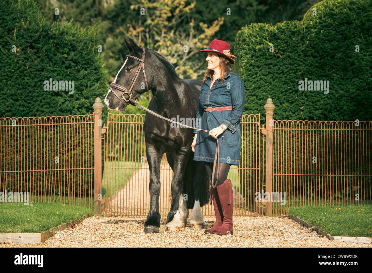 horse and owner Stock Photo - Alamy