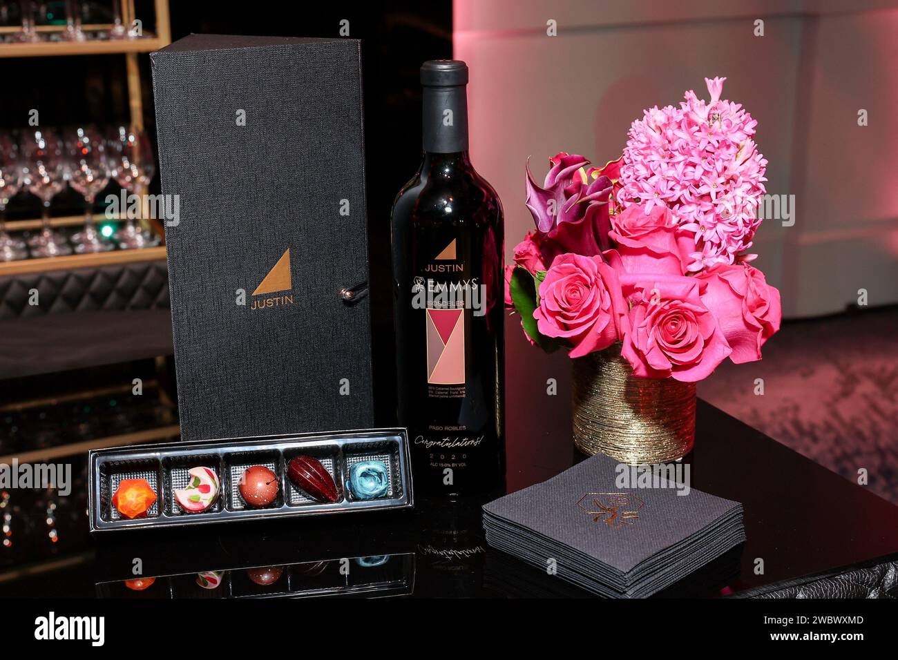 JUSTIN celebrated at the 75th Emmy Awards Press Preview on Friday, Jan ...