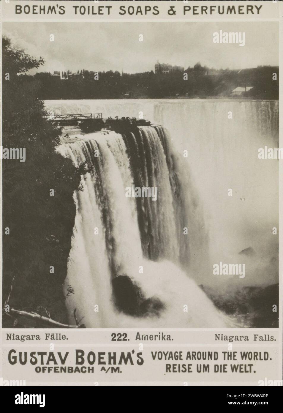 View of the Niagara waterfalls, H.F. Nielson, 1899 - 1901 photograph ...