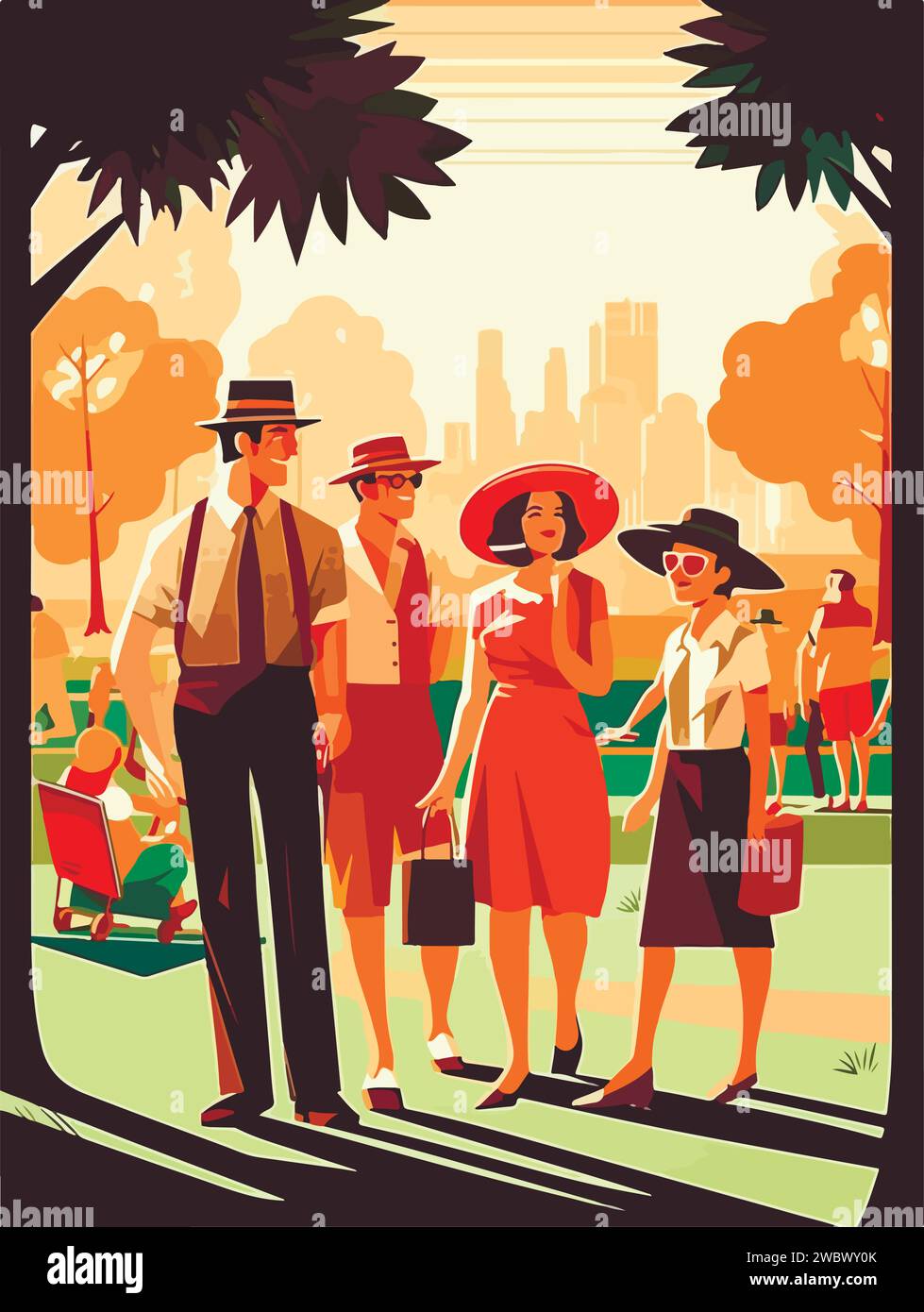 Vintage wife and daughter Stock Vector Images - Alamy