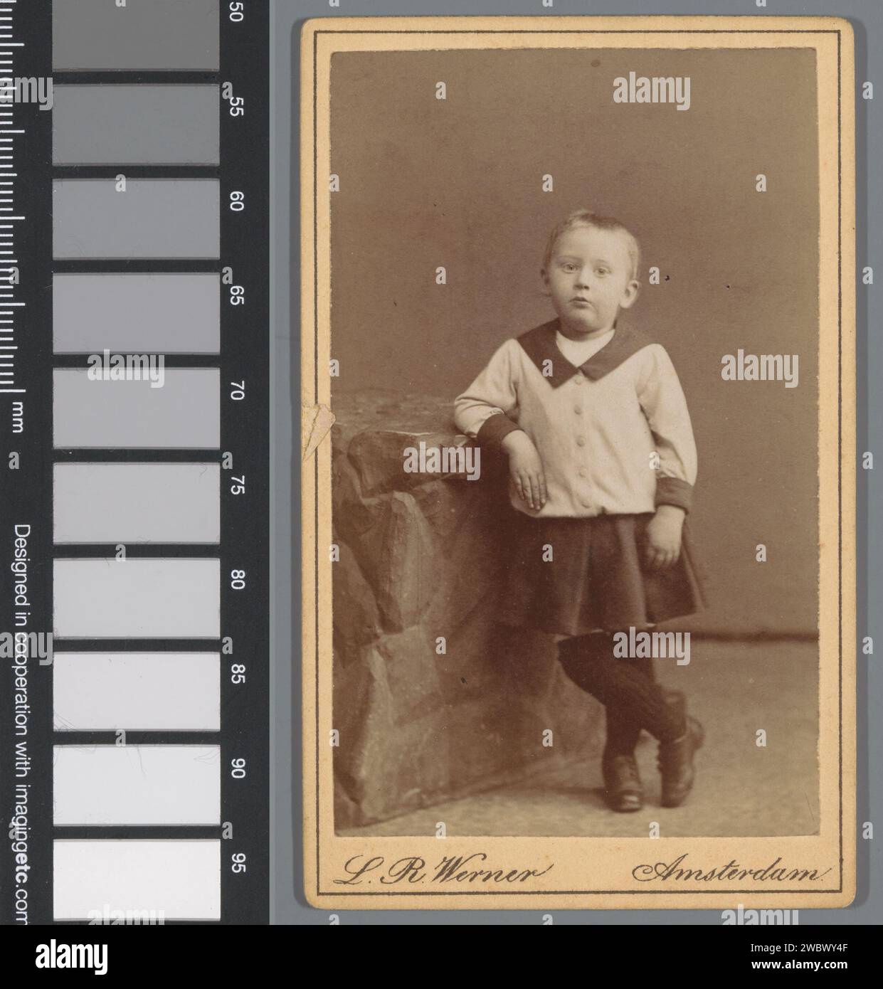 Portrait of an unknown child, Louis Robert Werner, 1878 - 1886 ...