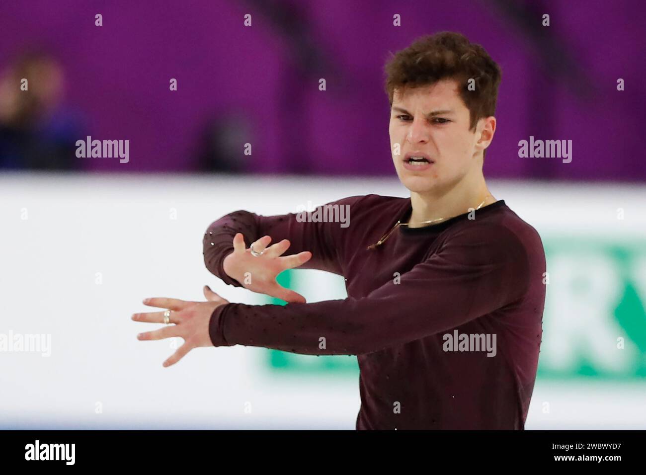 Mark Gorodnitsky of Israel performs in men's free skating during the ...