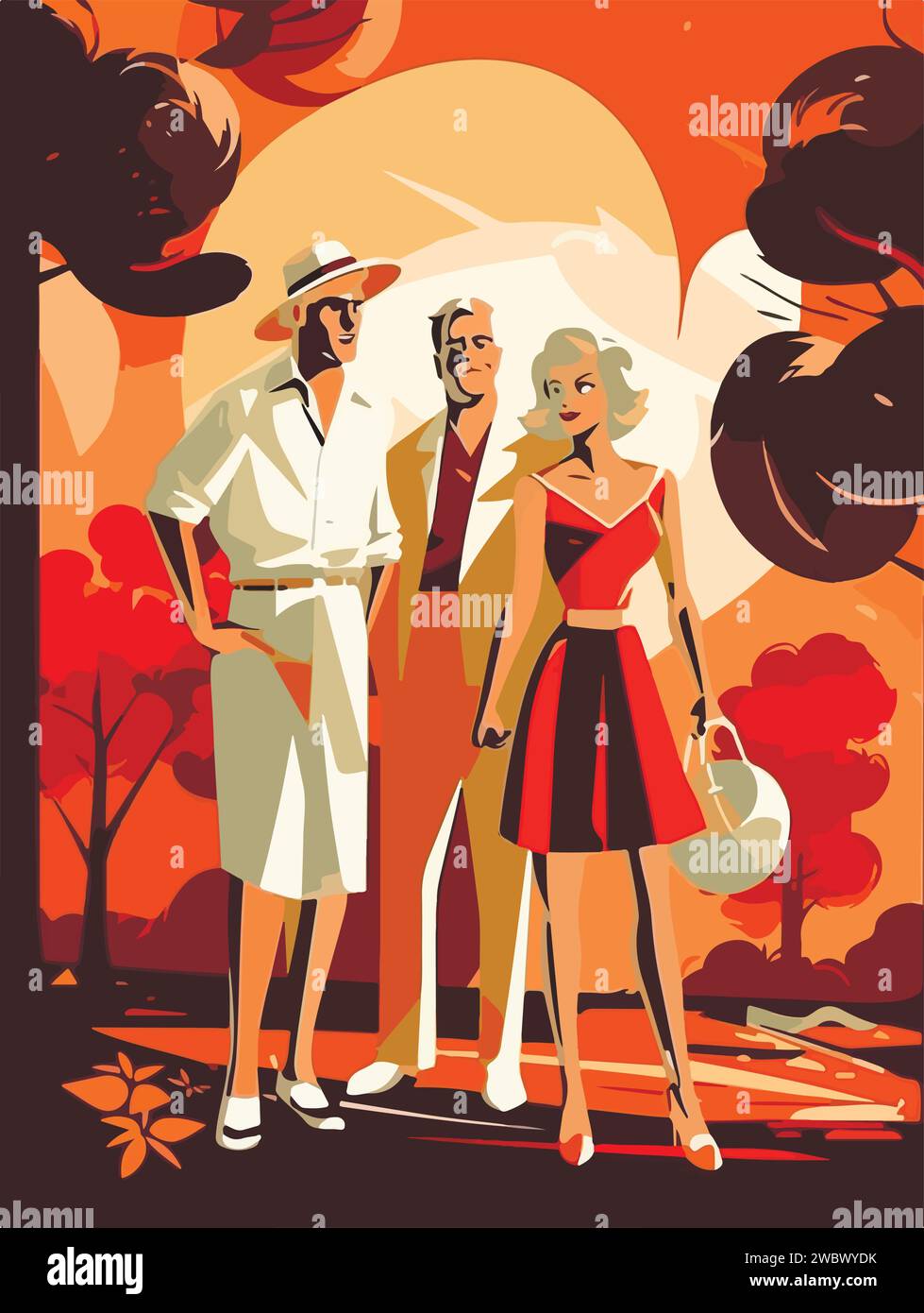 Vintage wife and daughter Stock Vector Images - Alamy