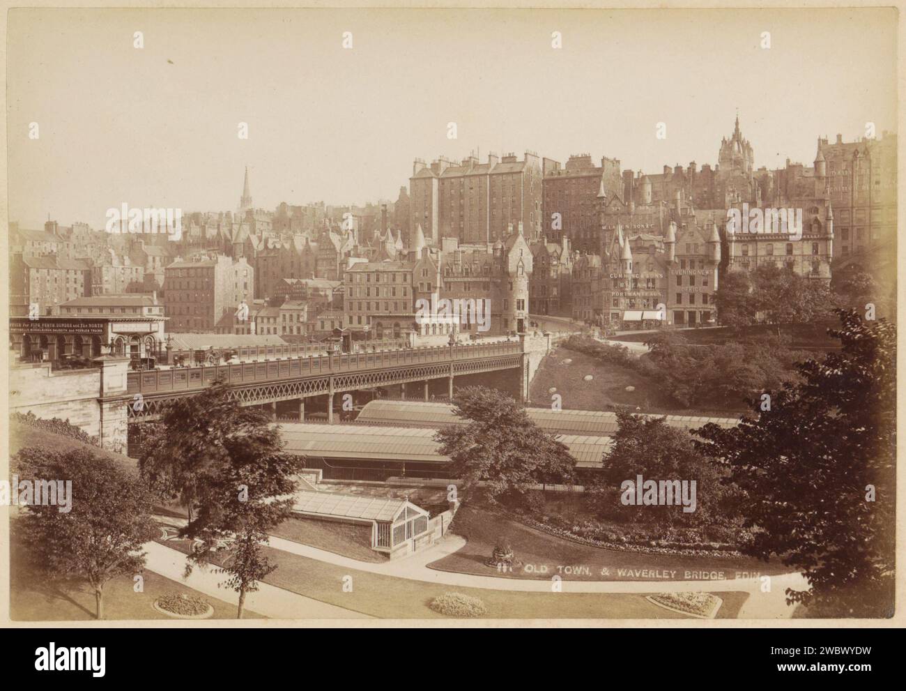 Edinburgh waverley 1870 hi-res stock photography and images - Alamy