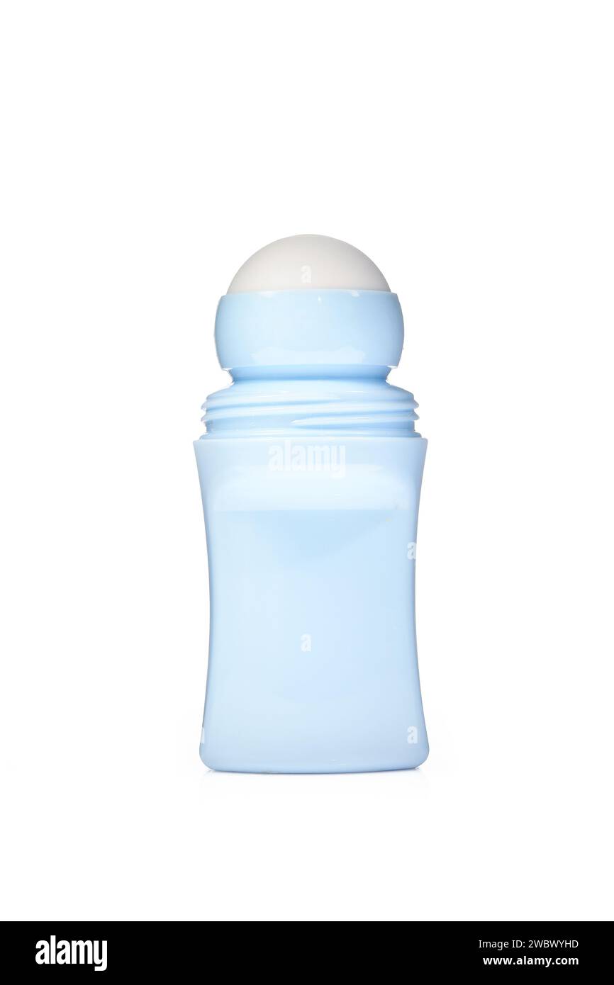 Blue plastic roll-on deodorant isolated on white background Stock Photo ...