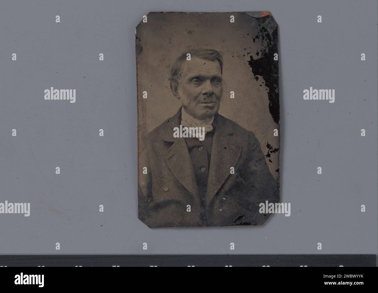 Portrait of an unknown man, Anonymous, 1855 - 1900 photograph iron ...