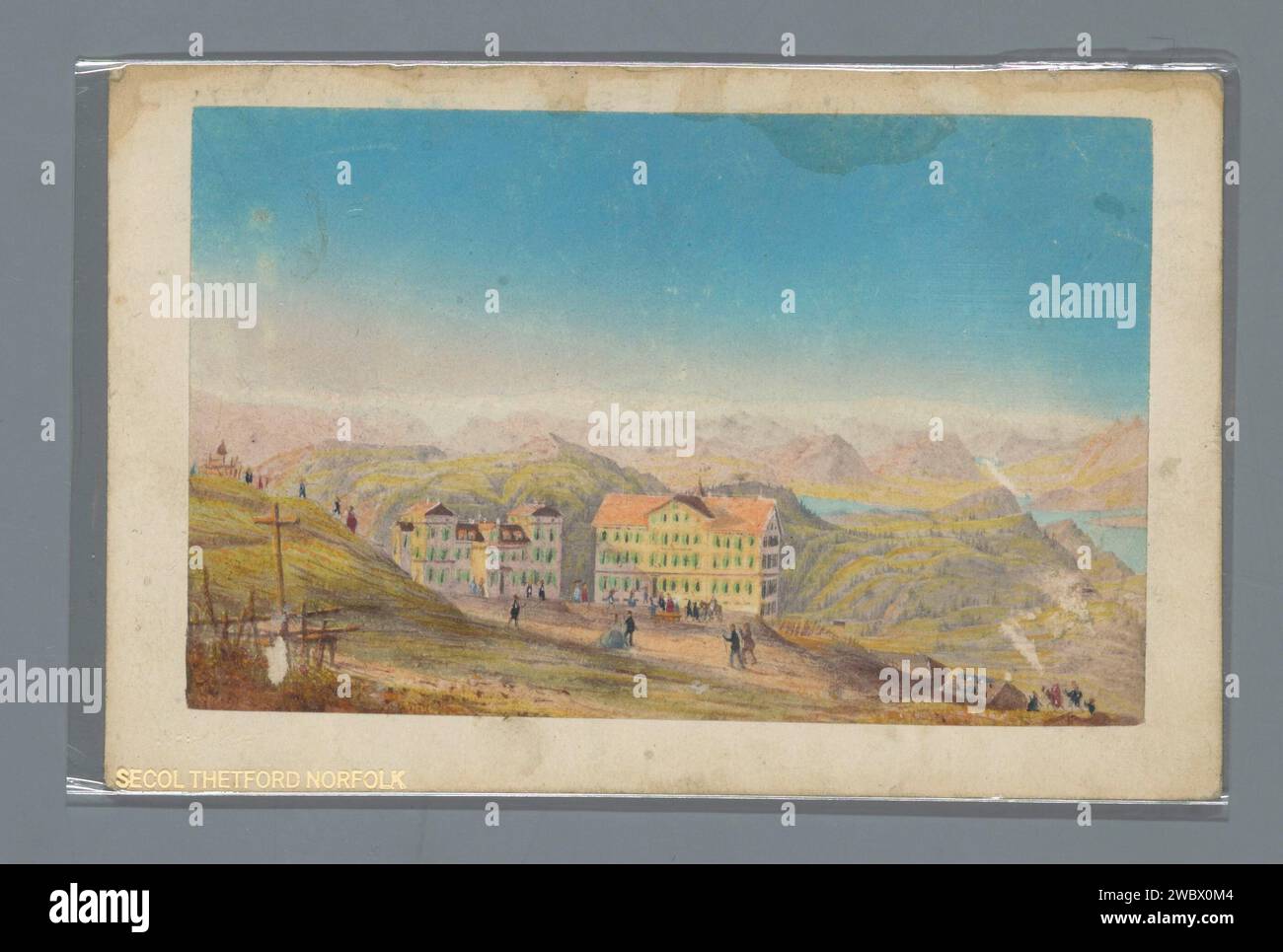 Rigi Kulm under the Rigi Mountain in Switzerland with the ...