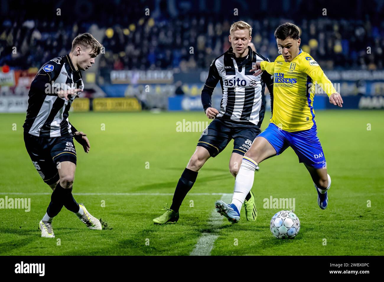 WAALWIJK, Netherlands. 12th Jan, 2024. SPO, Mandemakers Stadium, Dutch ...