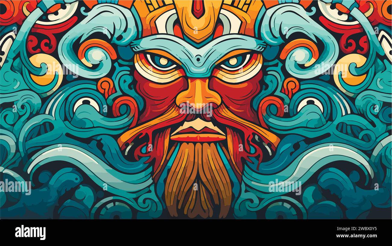 Viking illustration patterns hi-res stock photography and images - Alamy