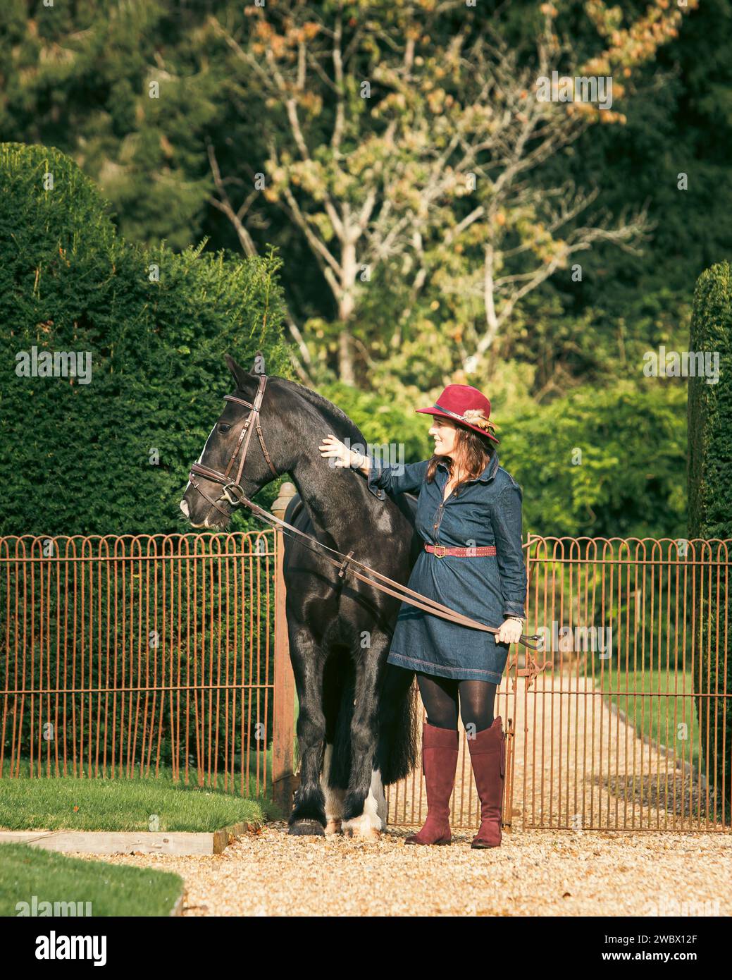 horse and owner Stock Photo - Alamy