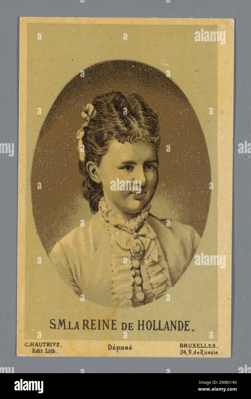 Portrait of Queen Emma, 1879 - 1890 Photomechanical print. visit card ...