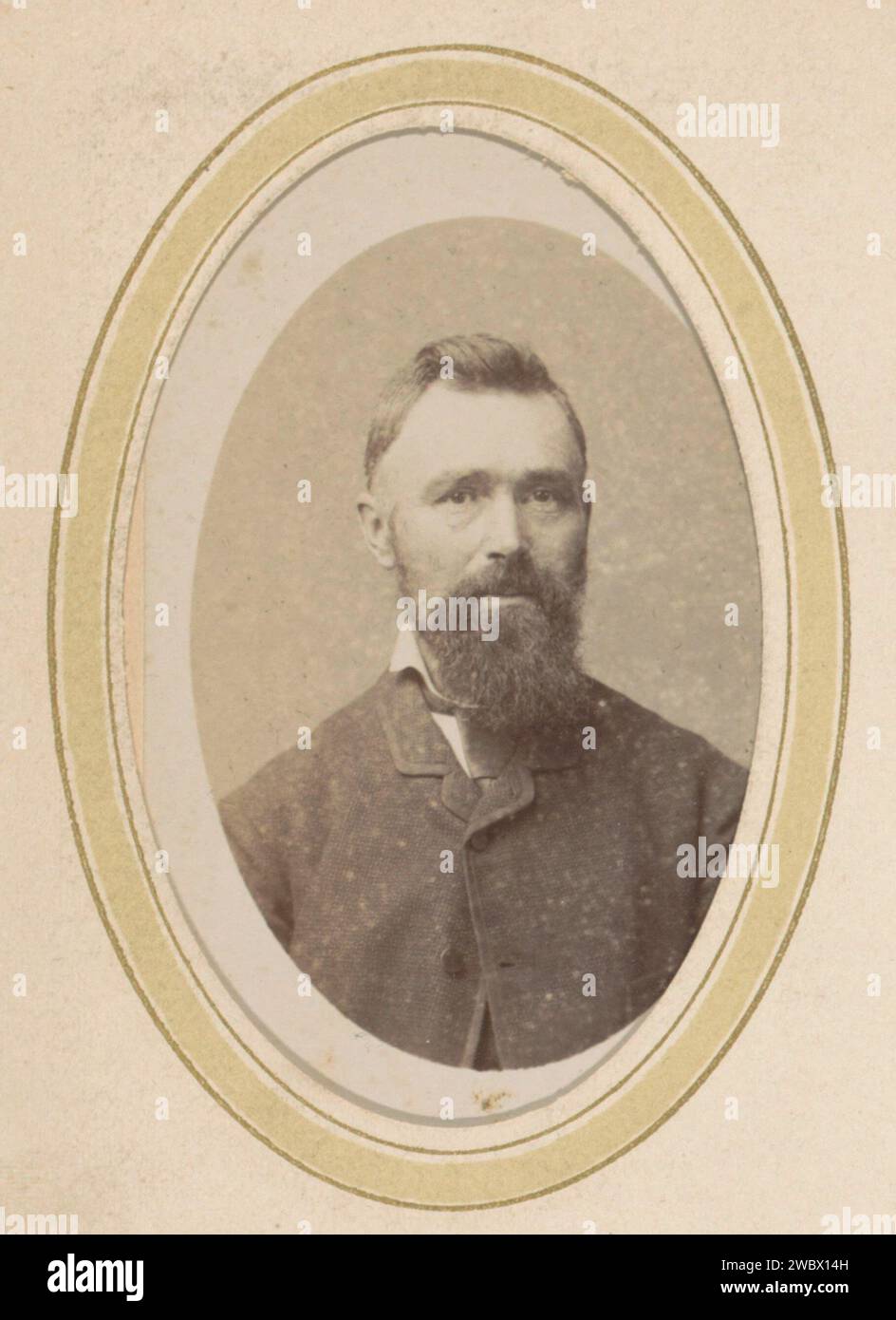 Portrait of a man with a beard, anonymous, c. 1860 - c. 1900 Photograph ...