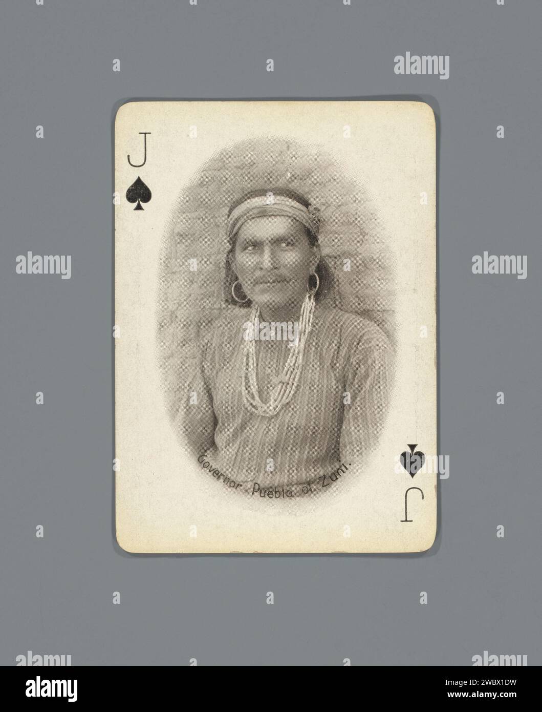 Governor Pueblo of Zuni, Adam Clark Vroman, c. 1900 playing card ...