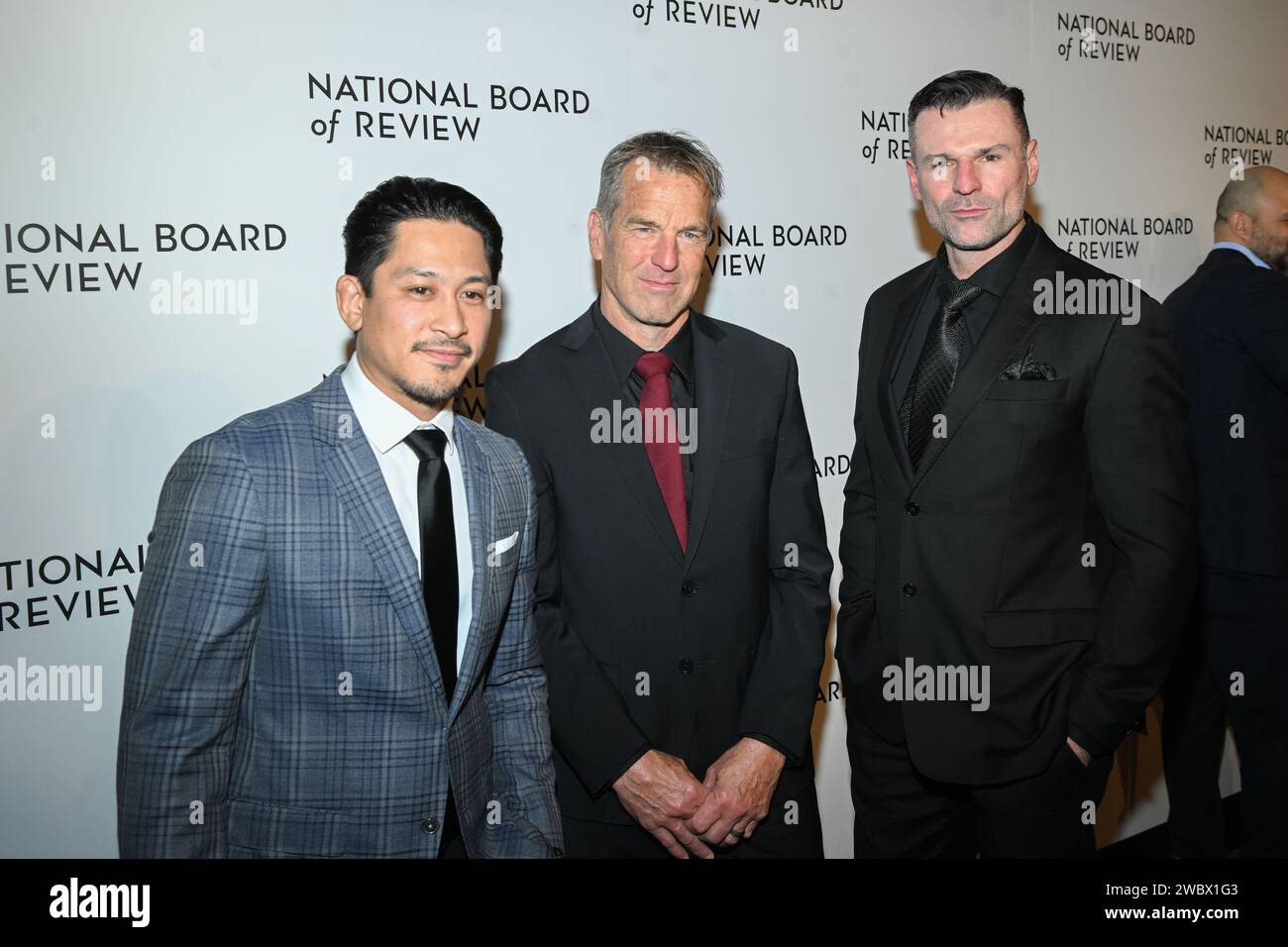 New York, USA. 12th Jan, 2024. Jeremy Marinas, Scott Rogers and Stephen ...
