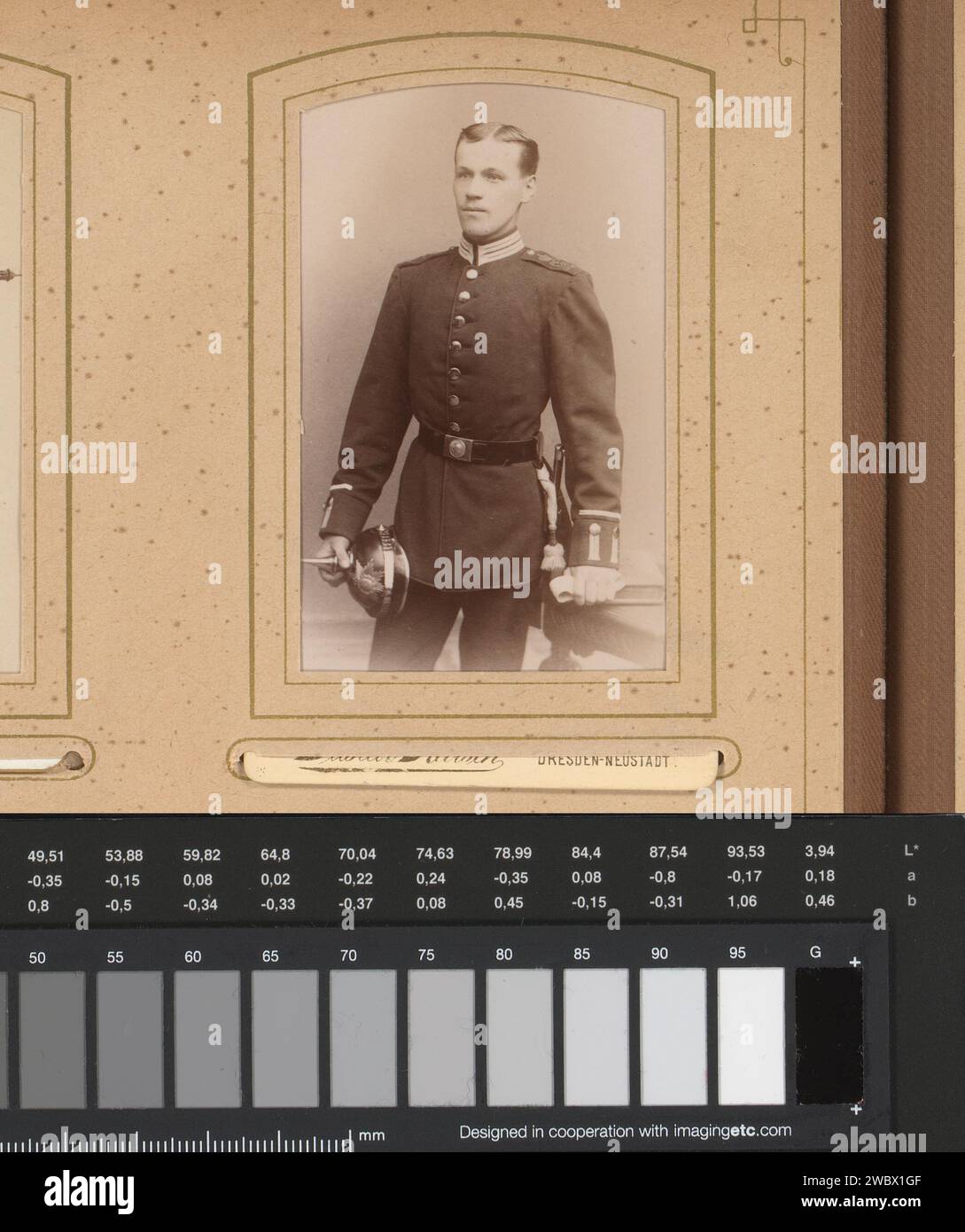 Portrait of a standing man in uniform, Gustav Karsch, 1860 - 1900 ...