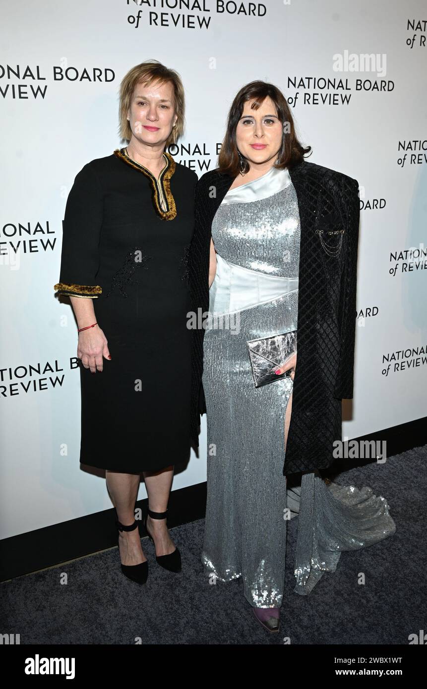 New York, USA. 12th Jan, 2024. Anne Carey and Maryam Keshavarz attend ...