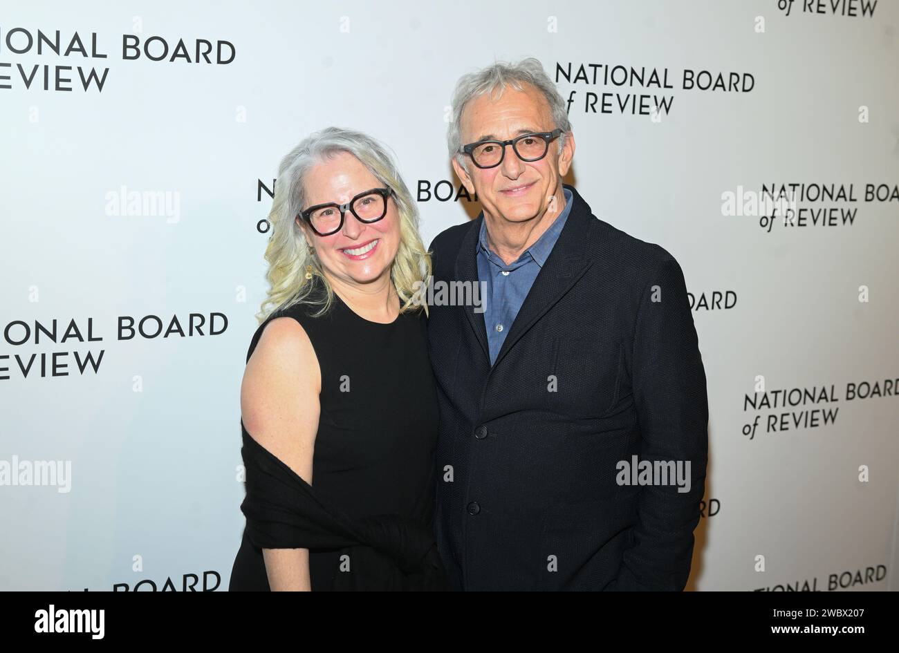 New York, USA. 12th Jan, 2024. Liz Manne and Fred Berner attends the ...