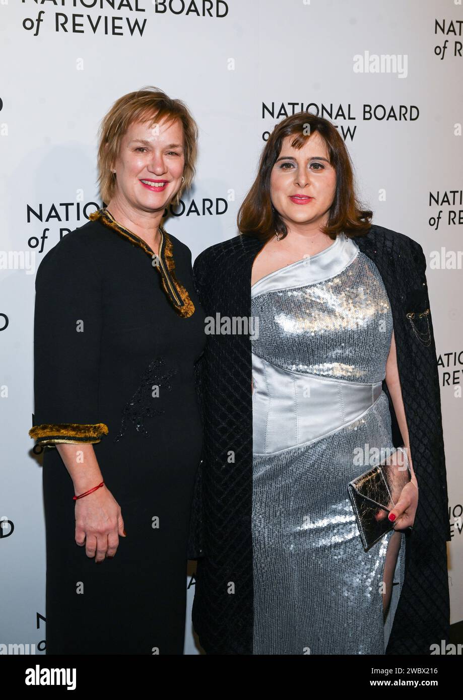 New York, USA. 12th Jan, 2024. Anne Carey and Maryam Keshavarz attend ...