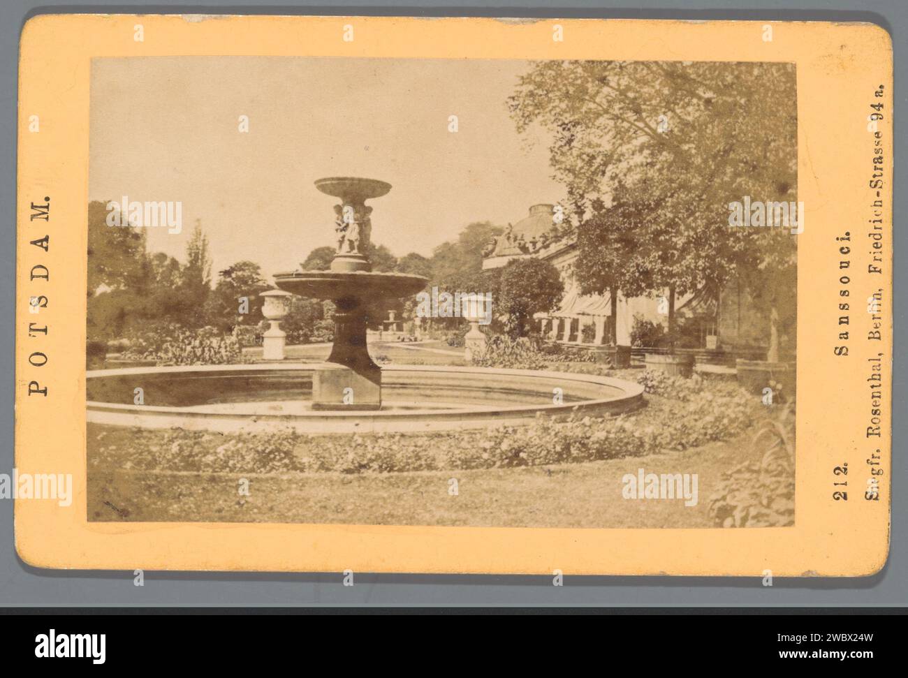 Fontein in the garden of Slot Sanssouci, Potsdam, Siegfried Rosenthal ...